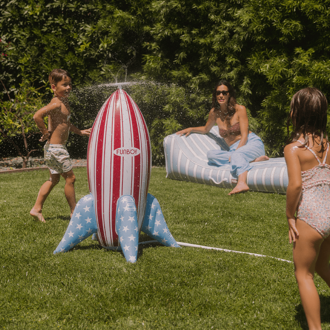 Giant Rocketship Water Sprinkler for Kids - FUNBOY
