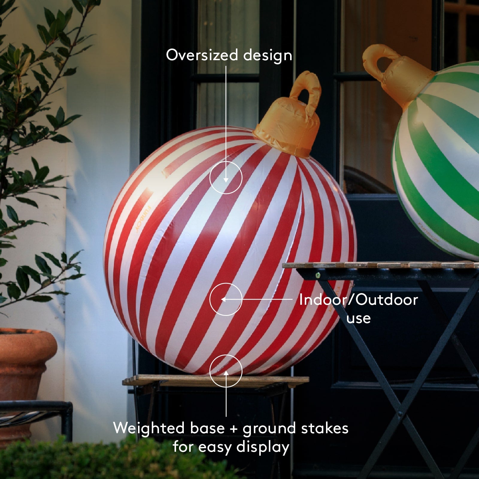 Light Up Inflatable Christmas Ornaments: Classic - FUNBOY
