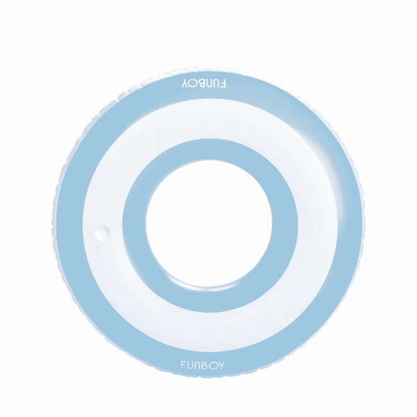 Blue & White Stripe Tube Pool Float - FUNBOY