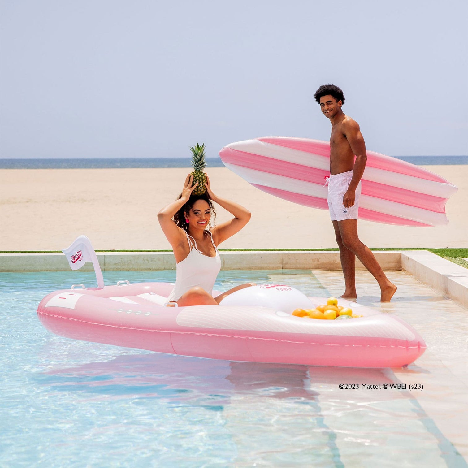 Barbie™ The Movie x FUNBOY Speed Boat Pool Float - FUNBOY