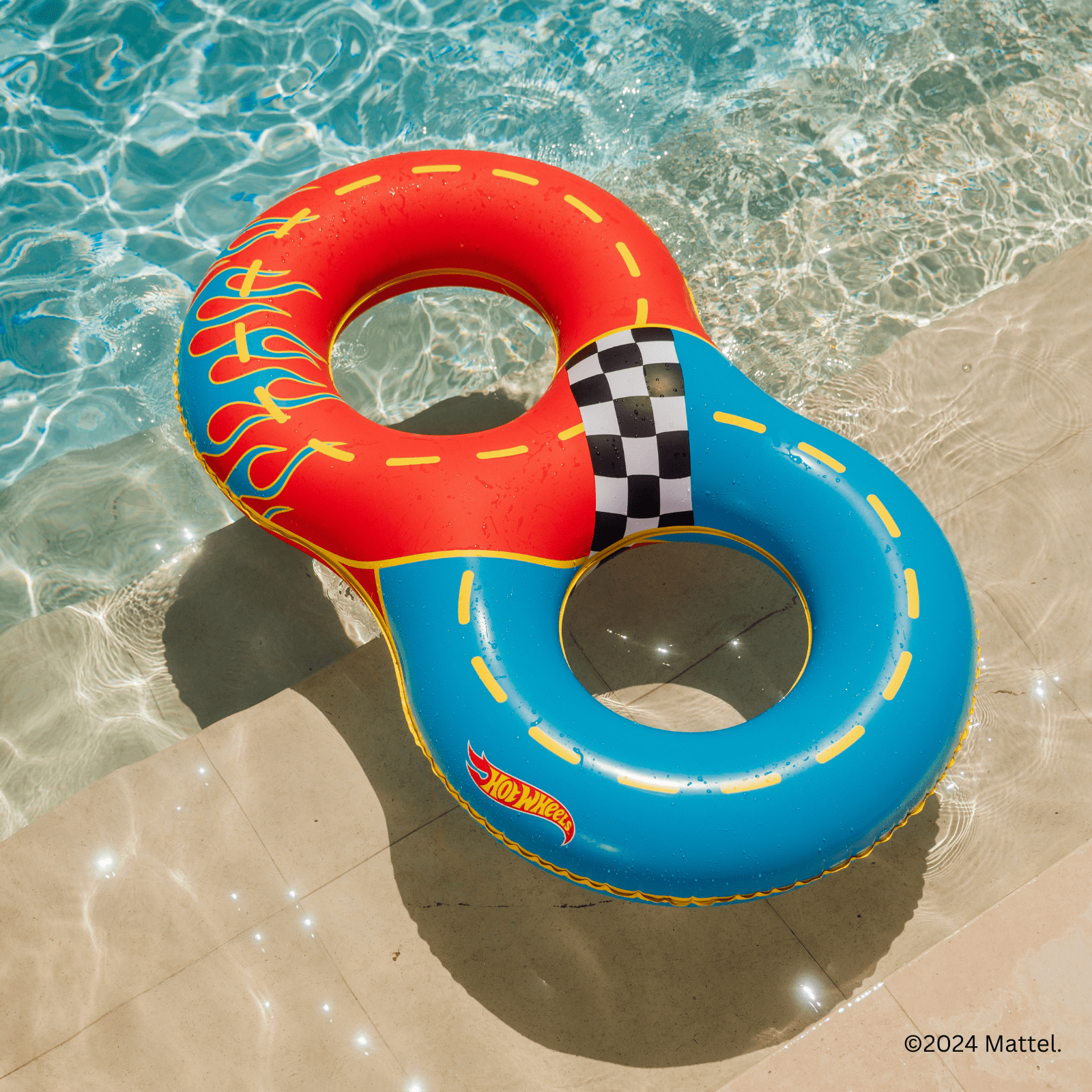 Hot Wheels Kids Racetrack Double Tube Float - FUNBOY