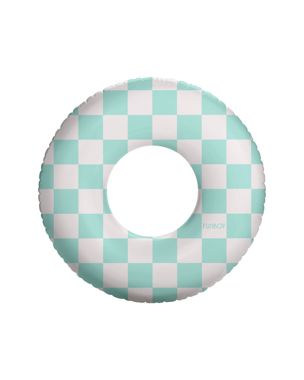 Blue 30" Checkered Kids Tube Float - FUNBOY