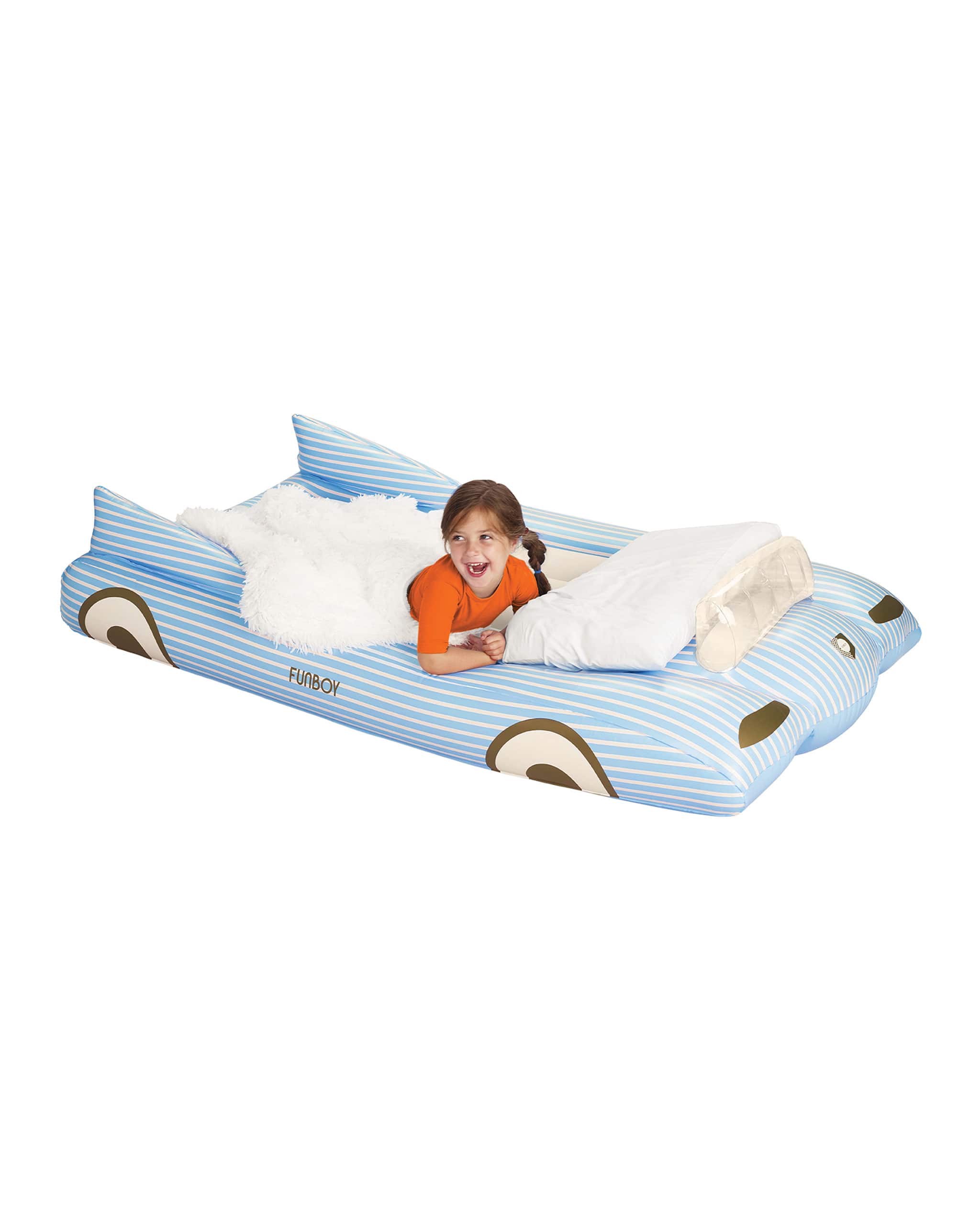 Kids Sleepover Bed - Blue Castle Air Mattress - FUNBOY