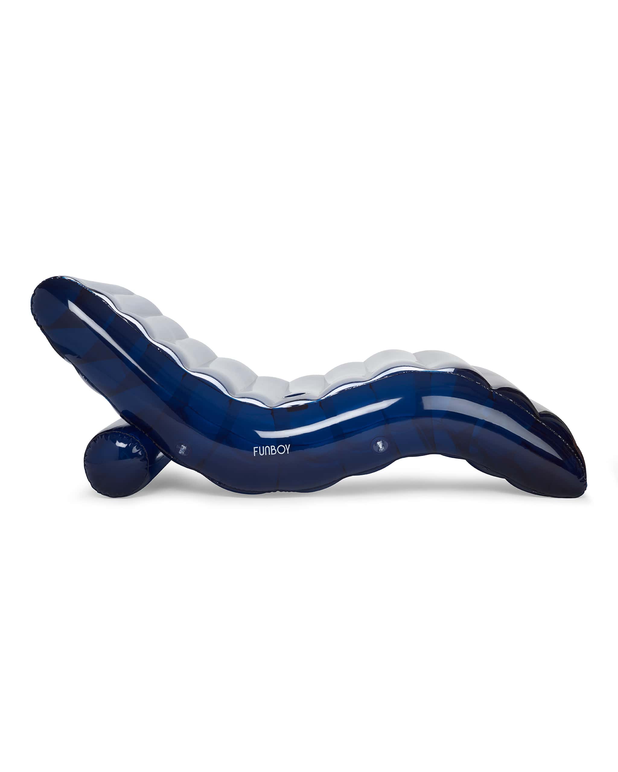 Pool Float Lounger: Navy Blue Chaise Float - FUNBOY