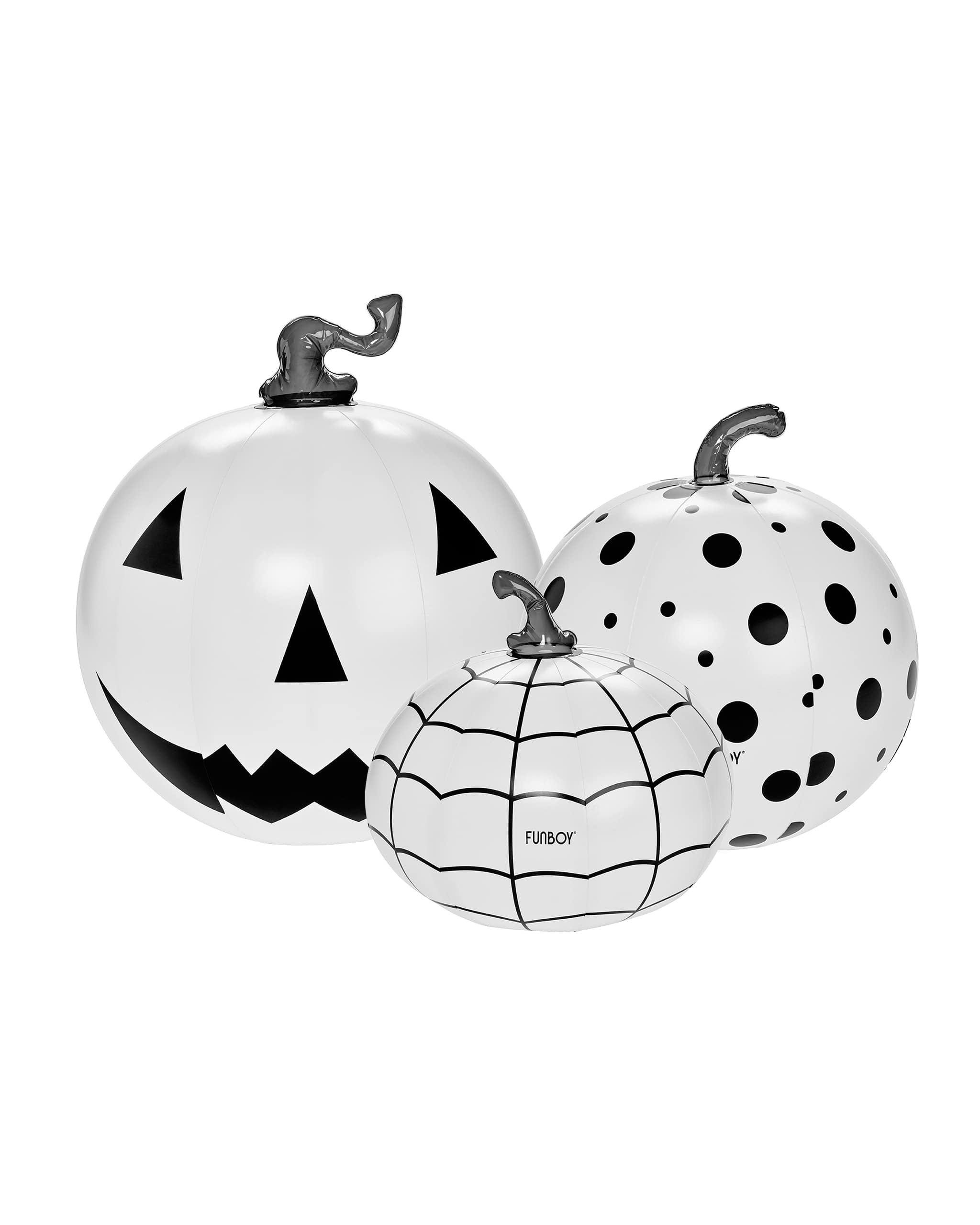 Light Up Inflatable Halloween Pumpkin Decorations - 3 Pack - FUNBOY