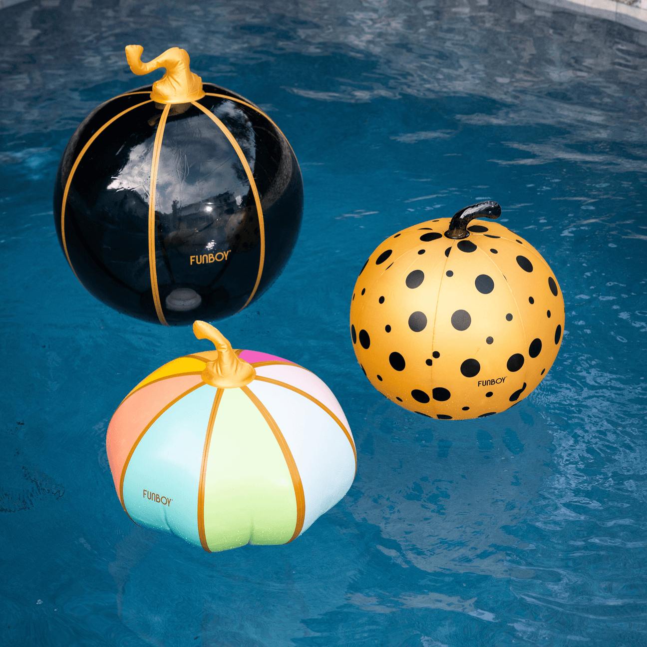 Light Up Halloween Pumpkins: Multicolor, 3 Pack - FUNBOY