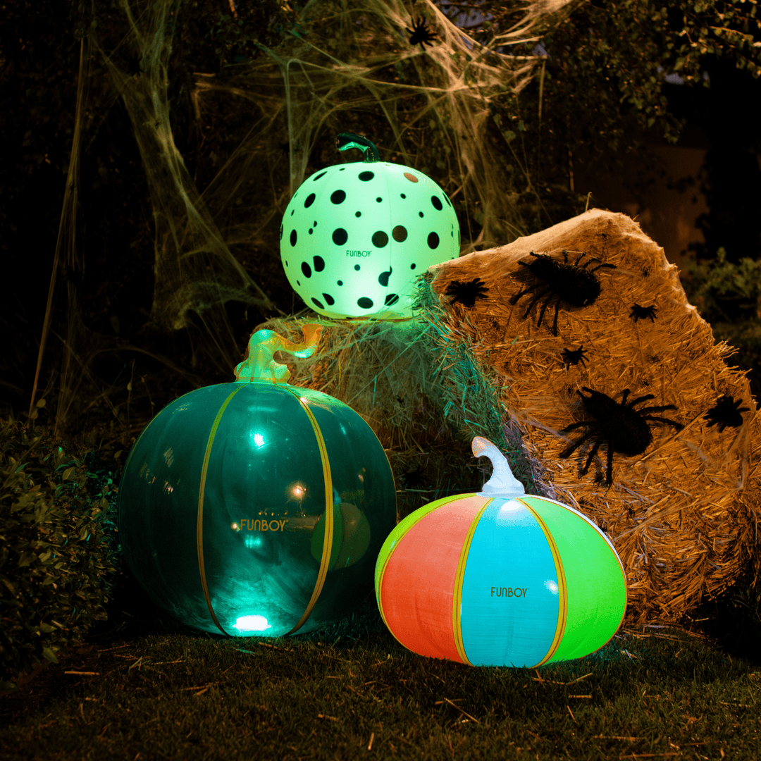 Light Up Halloween Pumpkins: Multicolor, 3 Pack - FUNBOY