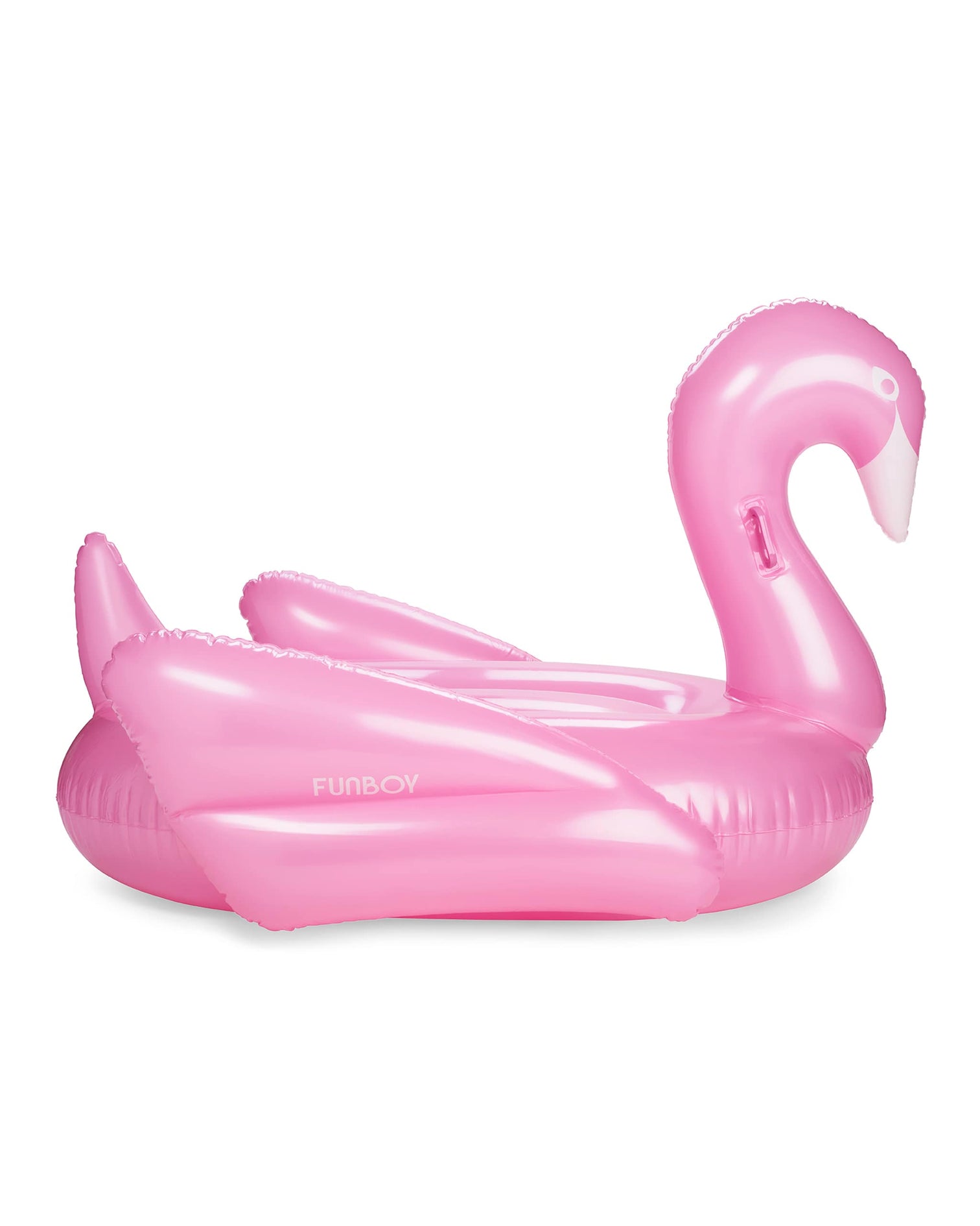 Metallic Pink Swan Pool Float - FUNBOY