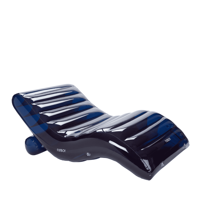 Pool Float Lounger: Navy Blue Chaise Float - FUNBOY