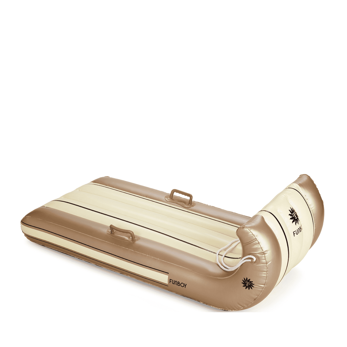 Inflatable Toboggan Snow Sled, Metallic Champagne - FUNBOY
