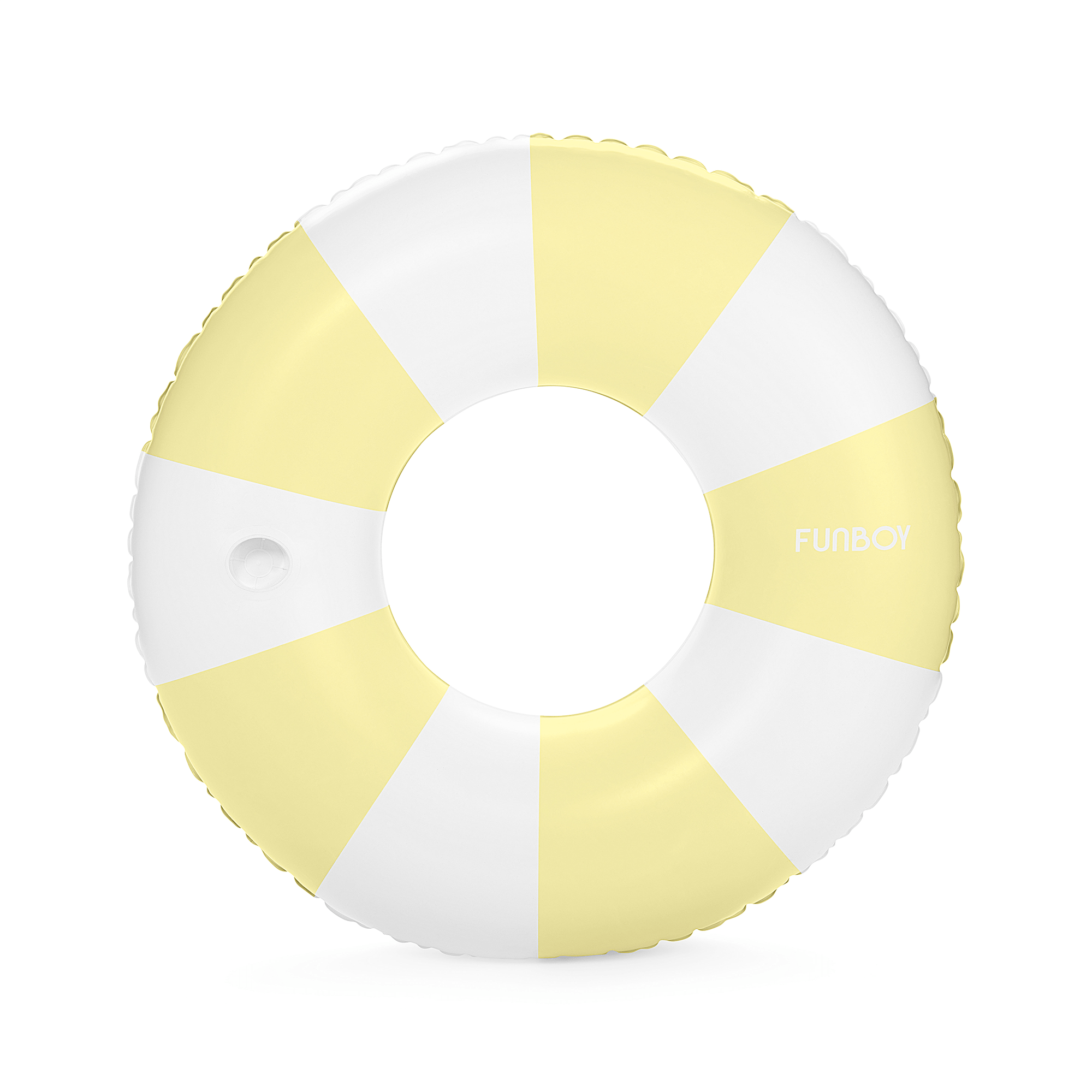 Yellow Vintage Stripe Tube Float - FUNBOY