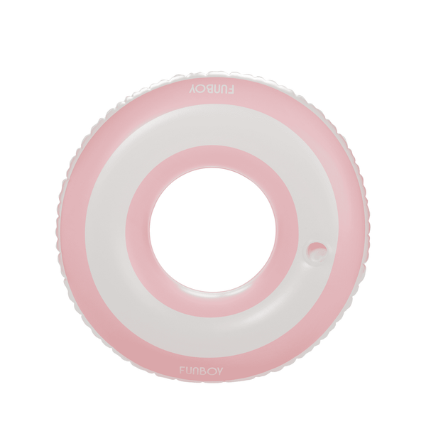 Pool Tube Float: Pink & White, Striped - FUNBOY