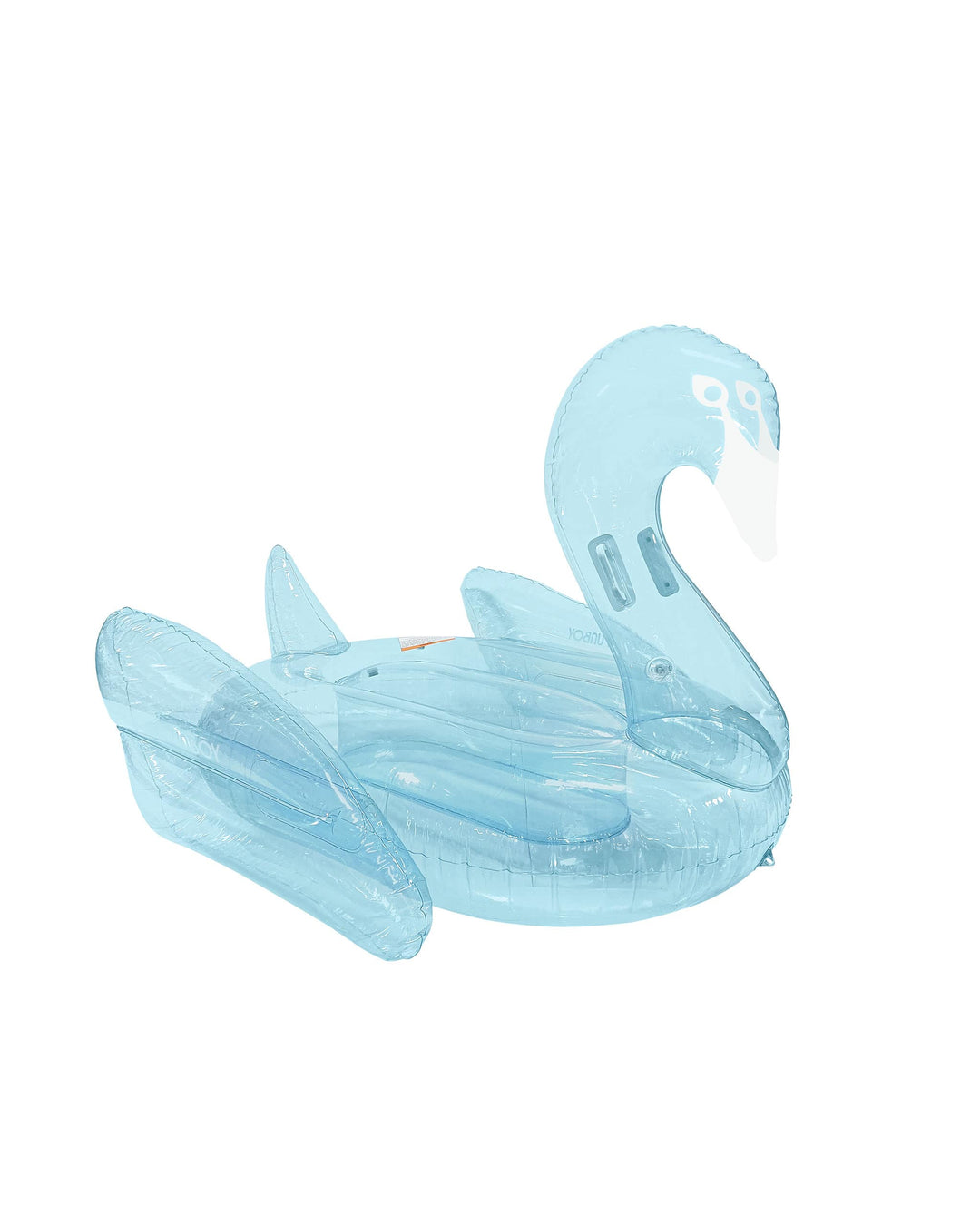 Giant Swan Pool Float, Clear Blue - FUNBOY