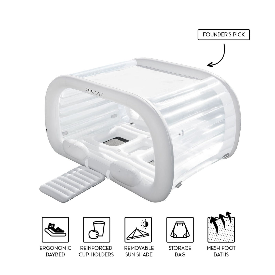 Giant Floating Cabana, 4-Person Luxury Pool Float - FUNBOY