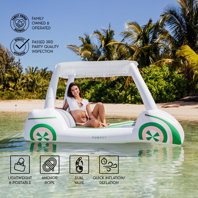 Golf Cart Pool Float with Removable Shade - FUNBOY