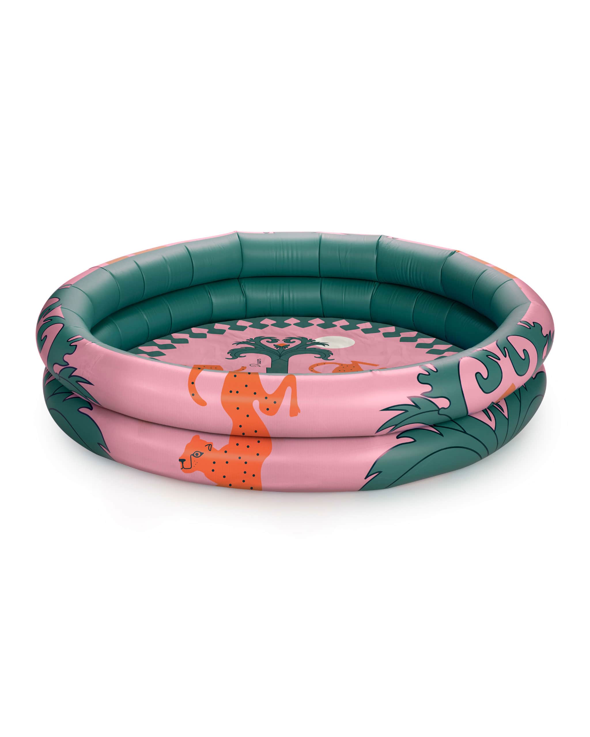 Heart Shaped Inflatable Pool, Clear Pink - FUNBOY