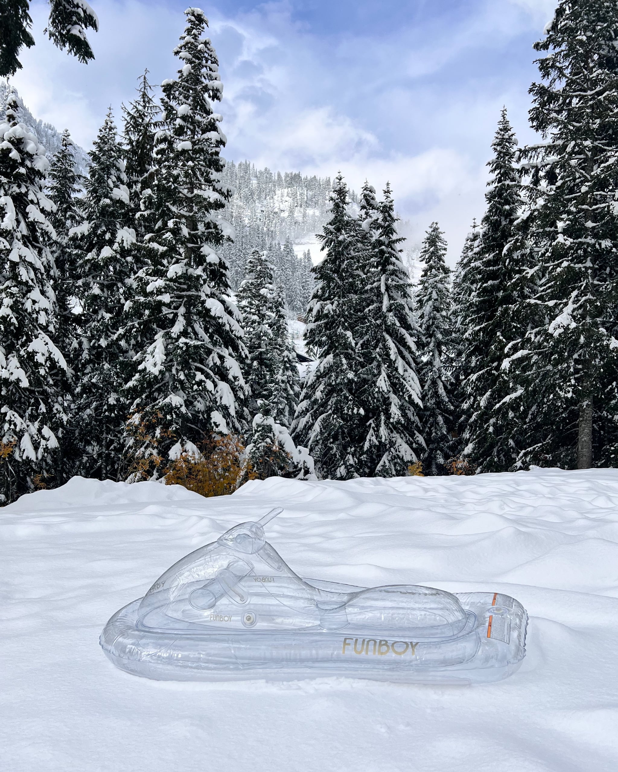 Super Clear™ Snowmobile Snow Sled - FUNBOY