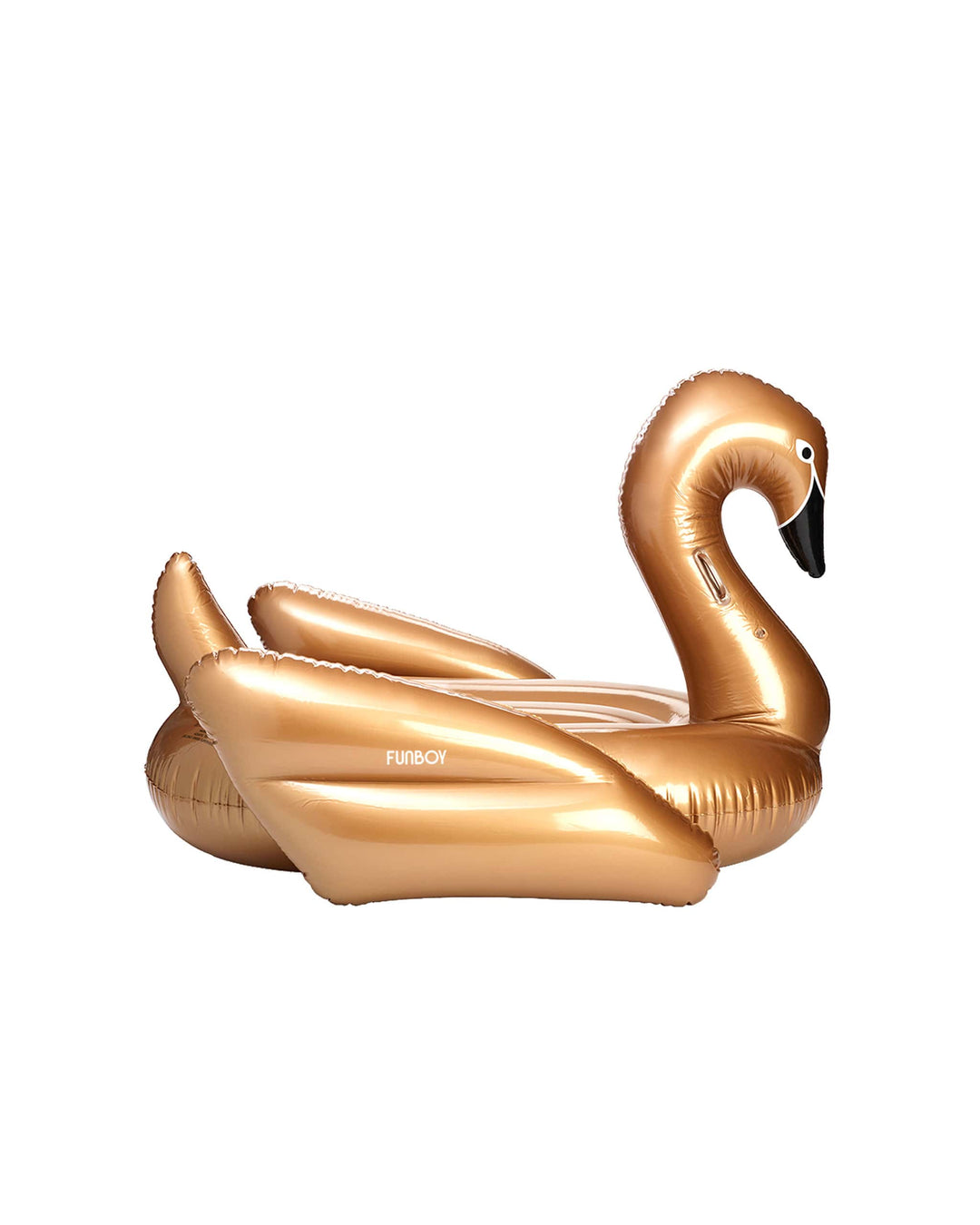 Giant Swan Pool Float, Metallic Gold - FUNBOY