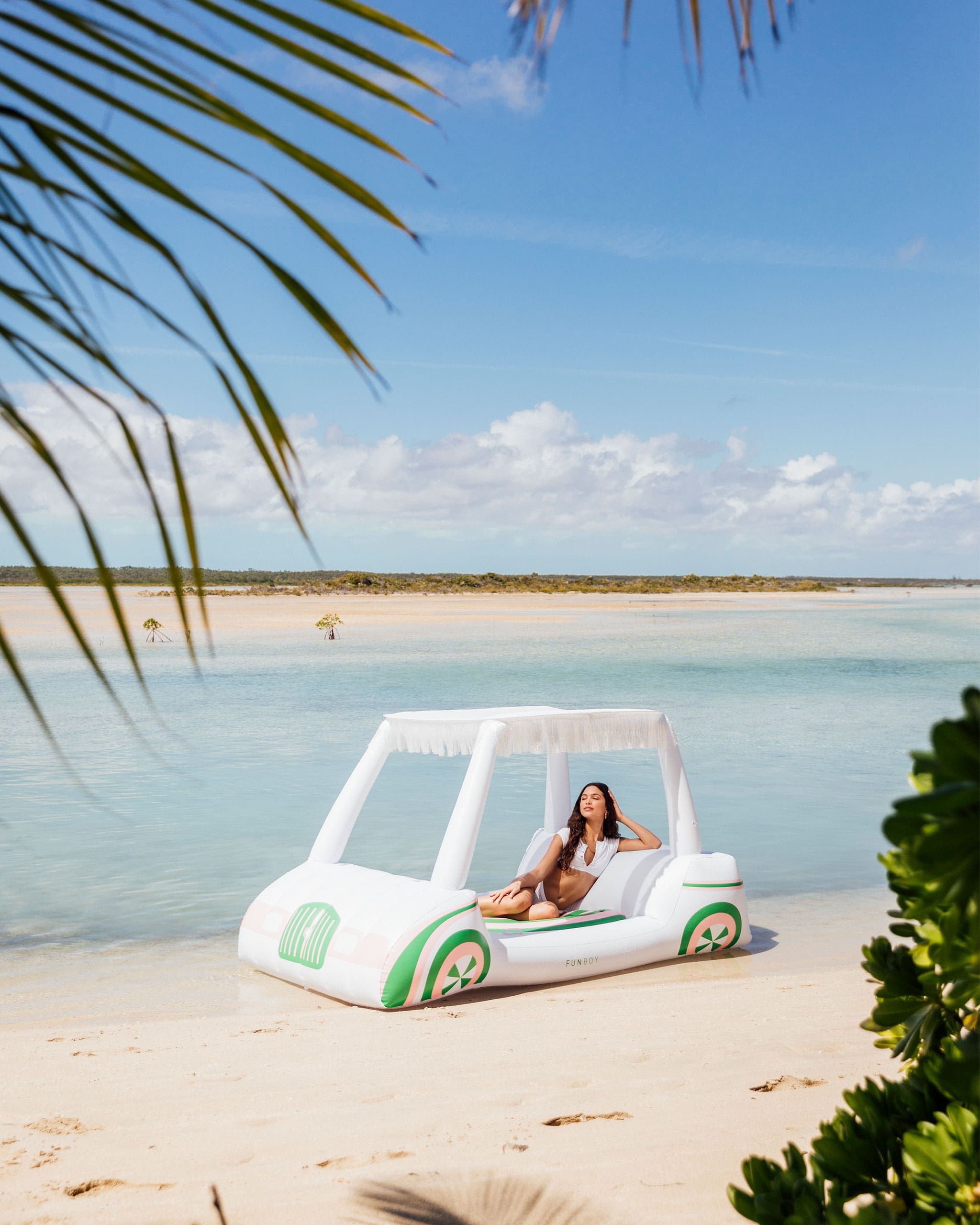 Golf Cart Pool Float with Removable Shade - FUNBOY