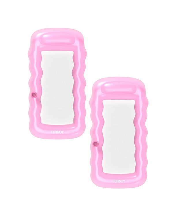 Pink Mesh Lounger Pool Float, 2-Pack - FUNBOY