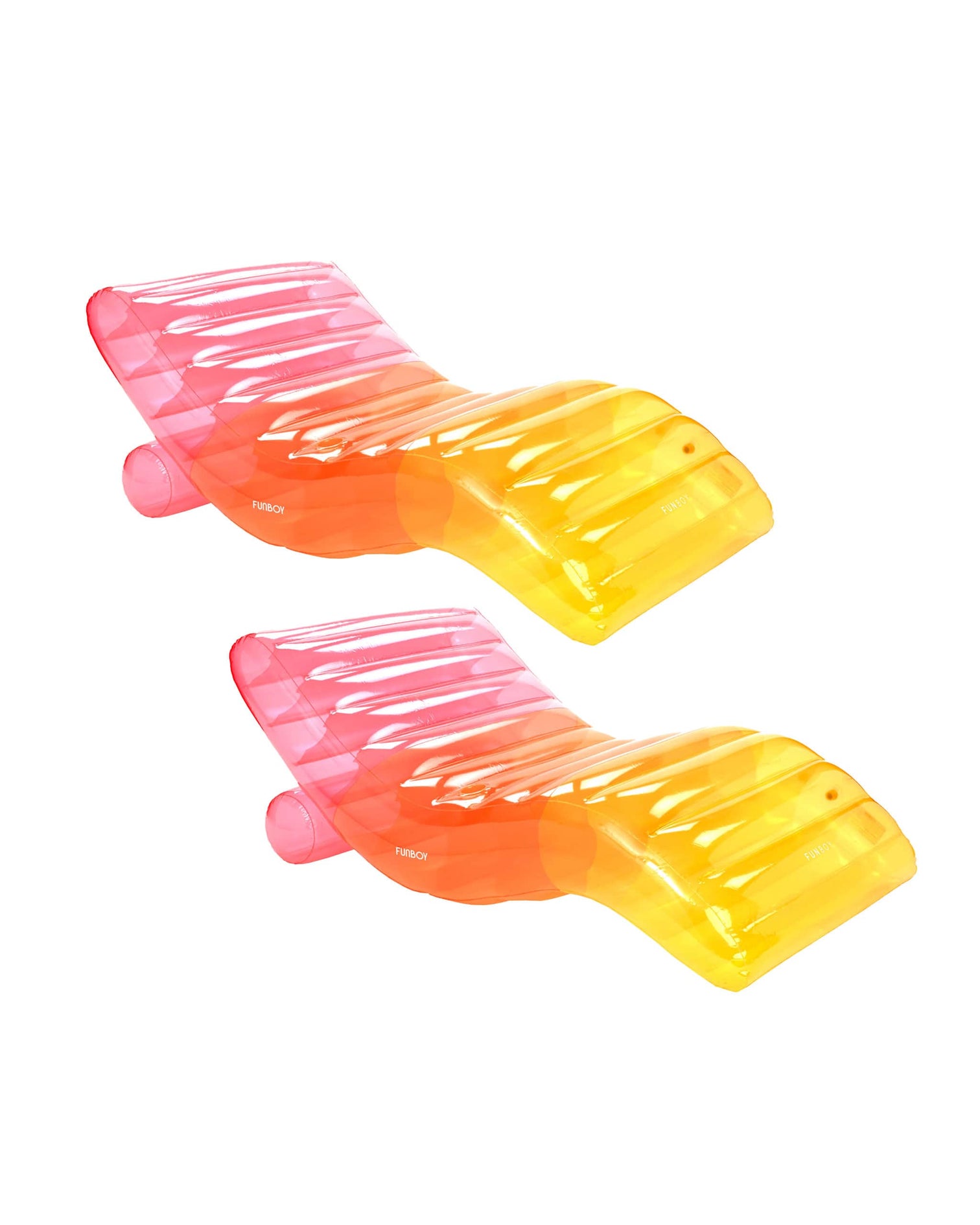 Clear Chaise Lounger Pool Floats - FUNBOY