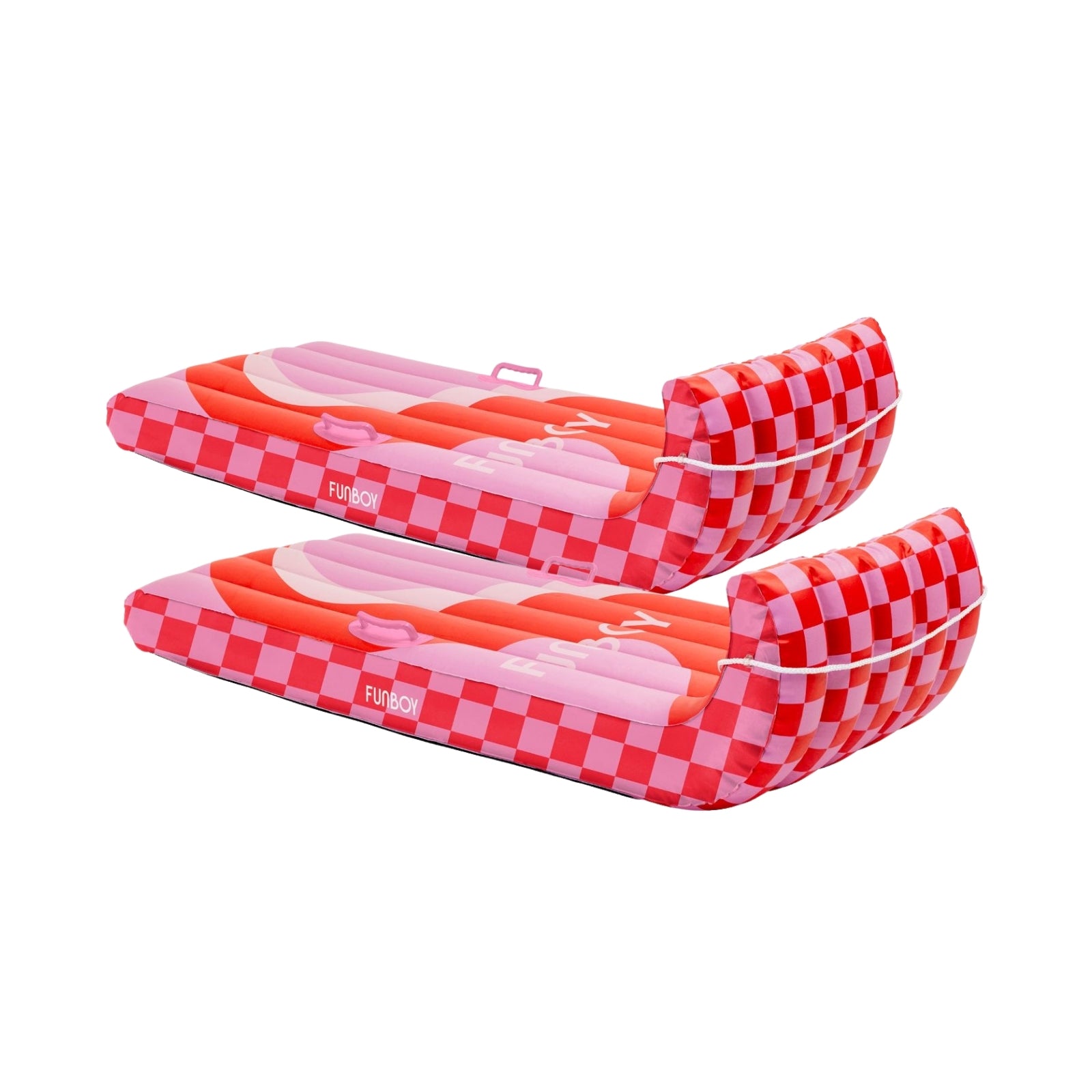 Inflatable Toboggan Sled, Winter Wave, 2-Pack - FUNBOY