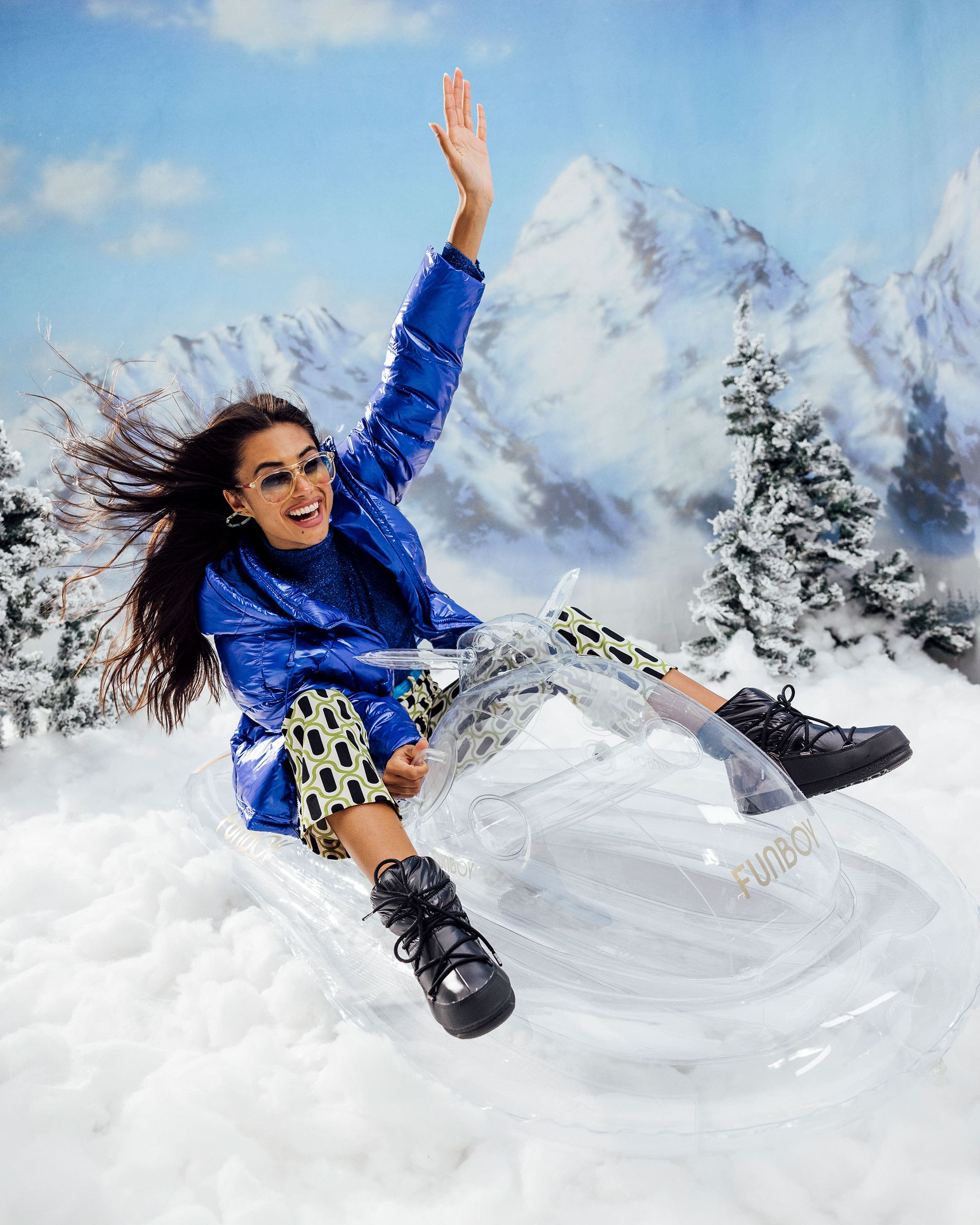 Super Clear™ Snowmobile Snow Sled - FUNBOY