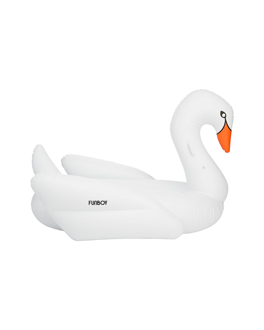 Giant Inflatable White Swan Pool Float - FUNBOY